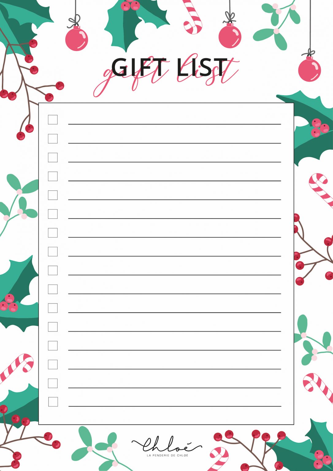 PRINTABLES DE NOËL - Blog lifestyle | La Penderie de Chloe